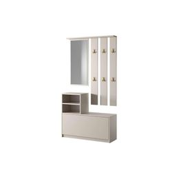 Selsey Garderobenset &brvbar; beige &brvbar; Ma&szlig;e (cm): B: 85 H: 160 &raquo; H&ouml;ffner
