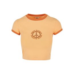 Urban Classics Shirt female size XL Light orange / Dark orange