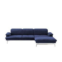 JOOP! Ecksofa Velours Studio 8153 blau Maße (cm): B: 295 H: 82 T: 197.0 » Höffner