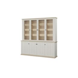 H&ouml;ffner B&uuml;cherschrank Countryside wei&szlig; Ma&szlig;e (cm): B: 198,5 H: 202,1 T: 43.3 &raquo; H&ouml;ffner
