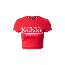 Von Dutch Originals Shirt 'Arta' Damen Gr&ouml;&szlig;e M rot / wei&szlig;