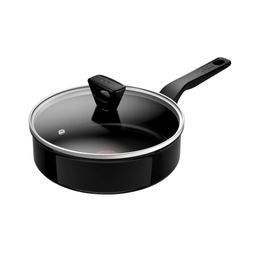 Tefal Schmorpfanne Renew Black &brvbar; schwarz &brvbar; Aluminium &Oslash;: 24 &raquo; H&ouml;ffner