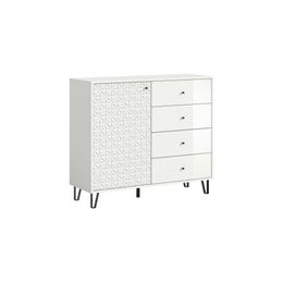 H&ouml;ffner Highboard Prisma wei&szlig; Ma&szlig;e (cm): B: 110 H: 96 &raquo; H&ouml;ffner