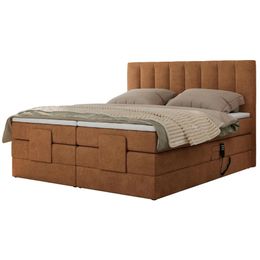 H&ouml;ffner Motor Boxspringbett mit Bettkasten Comforto orange Ma&szlig;e (cm): B: 168 H: 124 &raquo; H&ouml;ffner