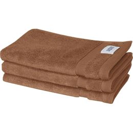 Sch&ouml;ner Wohnen Kollektion SCH&Ouml;NER WOHNEN Kollektion G&auml;stehandtuch 3er-Set &brvbar; braun &brvbar; Ma&szlig;e (cm): B: 30 H: 0,5 &raquo; H&ouml;ffner