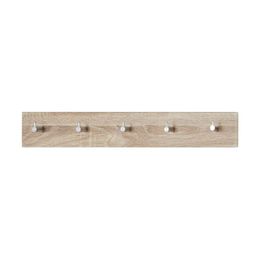 H&ouml;ffner Wandgarderobe Edgar &brvbar; holzfarben &brvbar; MDF-Platte,Metall &brvbar; Ma&szlig;e (cm): B: 57 H: 8 T: 5.0 &raquo; H&ouml;ffner