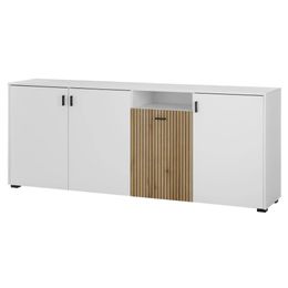 Höffner Sideboard ¦ weiß ¦ Maße (cm): B: 200 H: 80 T: 42.0 » Höffner