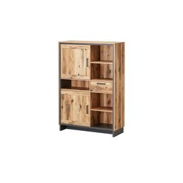 Höffner Highboard Pinto ¦ holzfarben ¦ Maße (cm): B: 100 H: 145 T: 38.0 » Höffner