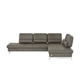 JOOP! Ecksofa Leder Loft 8108 grau Maße (cm): B: 299 H: 86 T: 250.0 » Höffner