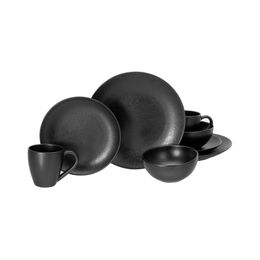 Creatable Kombiservice Magic Black schwarz Steinzeug/Steingut Maße (cm): B: 30 H: 32,5 » Höffner