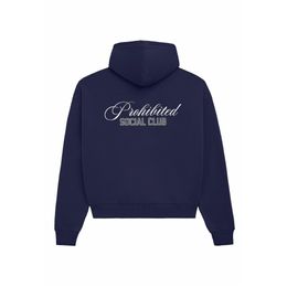 Prohibited Sweatshirt Herren Gr&ouml;&szlig;e M navy / wei&szlig;
