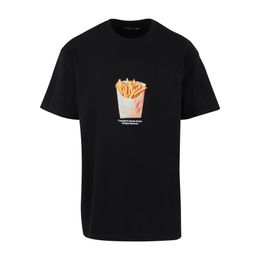 MT Upscale T-Shirt 'Small Fries' Herren Gr&ouml;&szlig;e 5XL orange / pastellorange / schwarz / wei&szlig;