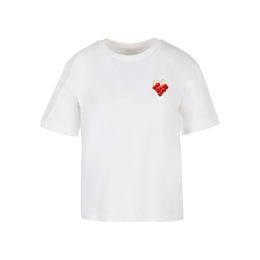 Miss Tee T-Shirt 'Cherrie Lovers' Damen Gr&ouml;&szlig;e XXXL gr&uuml;n / rot / wei&szlig;