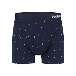 Pockies Boxershorts Herren Gr&ouml;&szlig;e S dunkelblau / offwhite