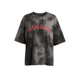 Thug Life T-Shirt 'Sky' Damen Gr&ouml;&szlig;e S grau / rot / schwarz