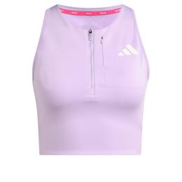 adidas Performance Sports Top 'Adizero Running Gel Pocket Crop' female Purple size XXL