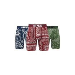 PSD Boxershorts Herren Gr&ouml;&szlig;e XXL gr&uuml;n / rot / wei&szlig;