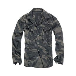 Brandit Hemd Herren Gr&ouml;&szlig;e L taubenblau / khaki / dunkelgr&uuml;n