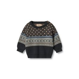 Wheat Pullover 'Julius' Jungen Gr&ouml;&szlig;e 62 beige / blau / gr&uuml;n / schwarz