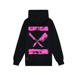 DISTORTED PEOPLE Sweatshirt 'Inked Blades' Herren Gr&ouml;&szlig;e XS pink / schwarz