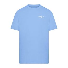 Mister Tee T-Shirt 'Limoni And Spritz' Herren Gr&ouml;&szlig;e M himmelblau / limone / gr&uuml;n / wei&szlig;