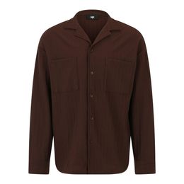 DEF Button Up Shirt 'Cali' male size XL Chocolate