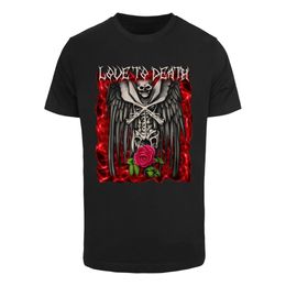 Mister Tee T-Shirt 'Love To Death' Herren Gr&ouml;&szlig;e XS hellgrau / hellgr&uuml;n / melone / schwarz