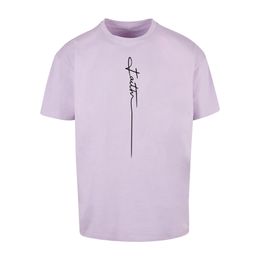 Merchcode Shirt 'Faith' Herren Gr&ouml;&szlig;e 5XL lila / schwarz