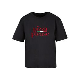 Miss Tee T-Shirt 'Pizza Please' Damen Gr&ouml;&szlig;e L gr&uuml;n / rot / schwarz / wei&szlig;