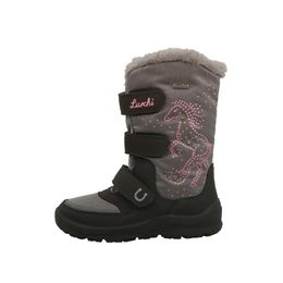 Lurchi Snowboots 'Kalina-Sypmpatex' M&auml;dchen Gr&ouml;&szlig;e 28 grau / pink / schwarz
