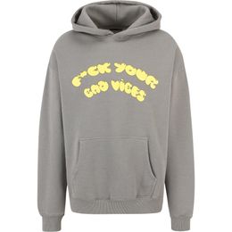 2y Studios Sweatshirt 'Vibes' Herren Gr&ouml;&szlig;e XS pastellgelb / grau