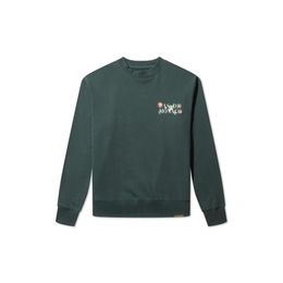 Pas De Monaco Sweatshirt 'FLORALE' Herren Gr&ouml;&szlig;e XS gr&uuml;n / mischfarben