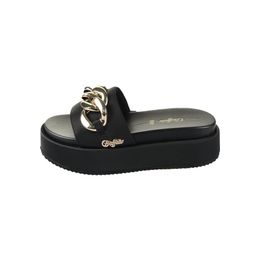 Buffalo Pantolette Damen Gr&ouml;&szlig;e 41 gold / schwarz