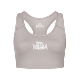 Lonsdale Sport-BH 'WARDOUR' Damen Gr&ouml;&szlig;e XS grau / wei&szlig;