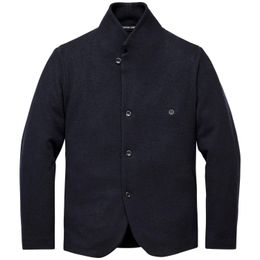 Hannes Roether Herrenjacke Stehkragen Wolle S Dunkelblau