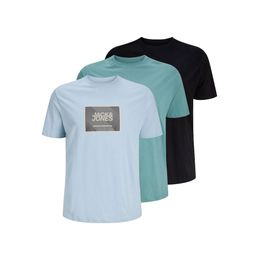 Jack & Jones Plus Jack & Jones Plus Shirt 'JJRain' male Blue, Green, Black size 6XL
