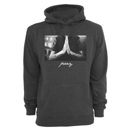 Mister Tee Sweatshirt 'Pray' Herren Gr&ouml;&szlig;e L basaltgrau / hellgrau