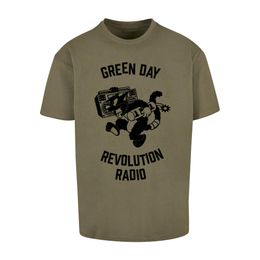 Merchcode T-Shirt 'Green Day Revolution Radio' Herren Gr&ouml;&szlig;e M oliv / schwarz