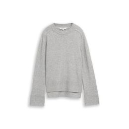 Tom Tailor Damen Loose Fit Strickpullover, grau, Meliert, Gr. XXL