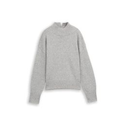 Tom Tailor Damen Oversize Strickpullover mit Stehkragen, bunt, Meliert, Gr. XXL