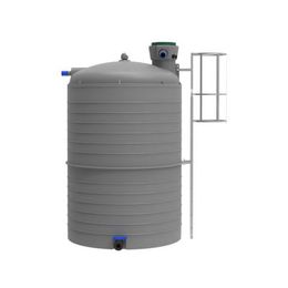 Rewatec Vertikaler Tank mit Regenwasserfilter 15.000 L