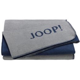 JOOP! Plaid / Decke 150 x 200 cm Silber Navy