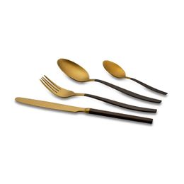 Creatable Besteck-Set Positano 24-tlg. Gold/Schwarz