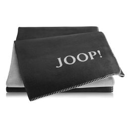 JOOP! Plaid/Decke Anthrazit/Ash Doubleface 150 x 200 cm