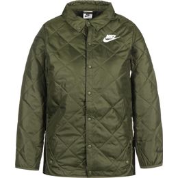 Nike Sportswear Jacke Jungen Gr&ouml;&szlig;e 147/158 oliv / wei&szlig;