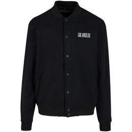 Mister Tee &Uuml;bergangsjacke 'Los Angeles Heavy Tonal College' Herren Gr&ouml;&szlig;e XL schwarz / wei&szlig;