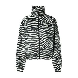 Topshop Fleecejacke 'DANI' Damen Gr&ouml;&szlig;e M schwarz / wei&szlig;
