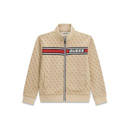 Guess Sweatjacke 'ACTIVE' Jungen Gr&ouml;&szlig;e 122 beige / rot / wei&szlig;