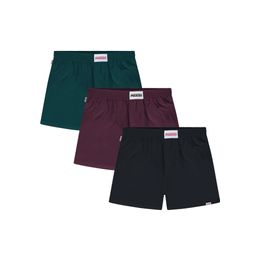 Pockies Boxershorts Herren Gr&ouml;&szlig;e XL dunkelgr&uuml;n / cyclam / schwarz