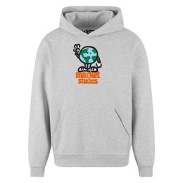 Market Sweatshirt 'World Peace' Herren Gr&ouml;&szlig;e XXL hellblau / grau / dunkelorange / schwarz